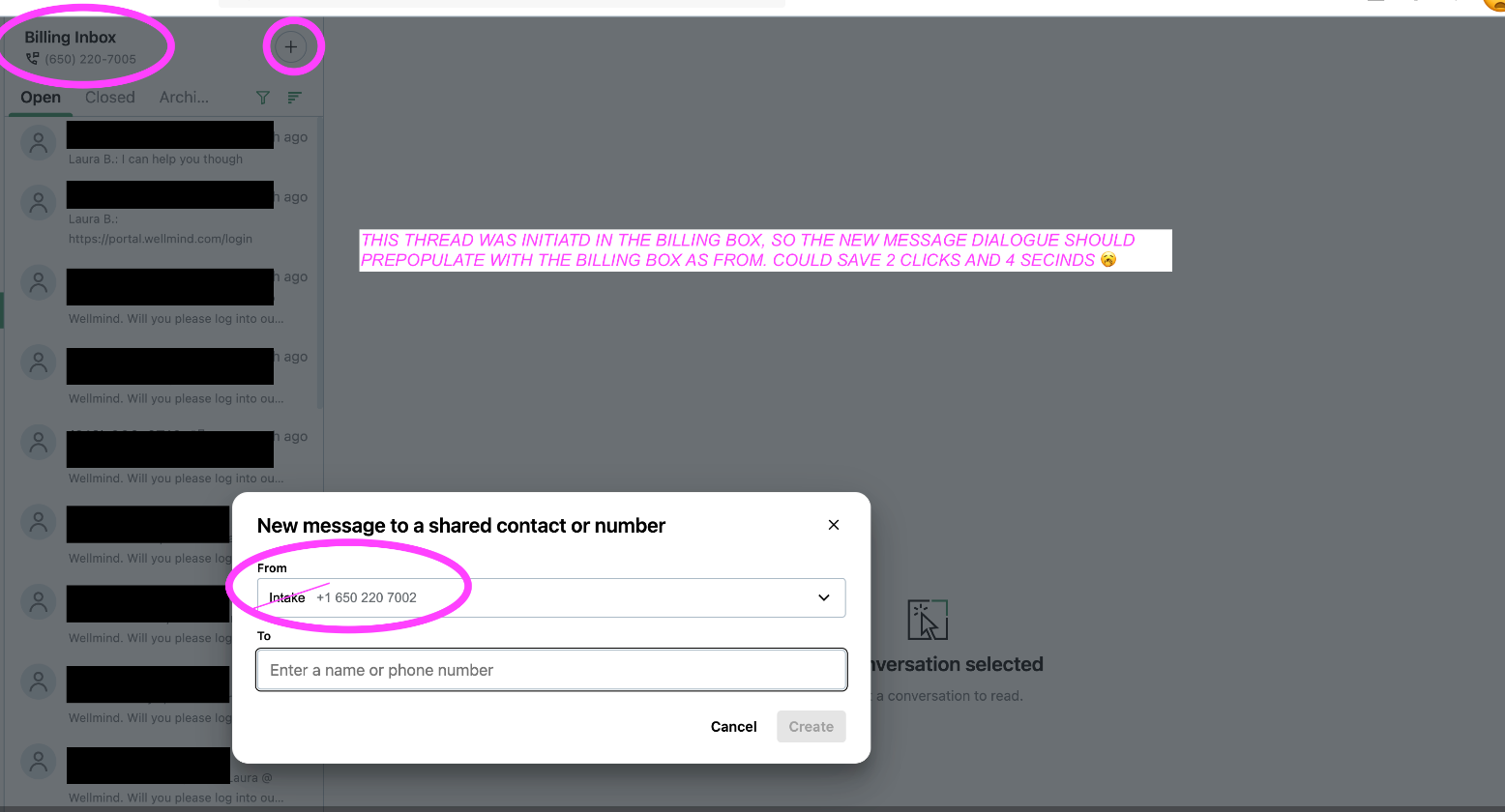 Initiate new convo from shared inbox | GoTo Community