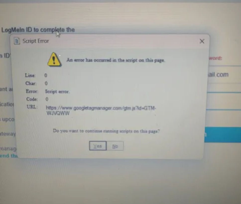 Hamachi script error | GoTo Community - 321136